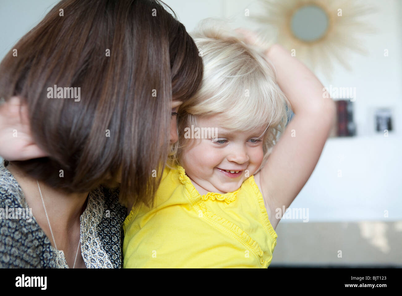USA, California, San Francisco, mother with girl (2-3 Stock Photo - Alamy