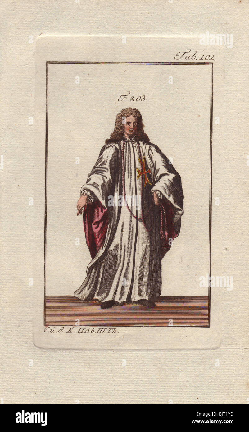 Knight of the Order of Saint Stephen in ceremonial robes Stock Photo ...