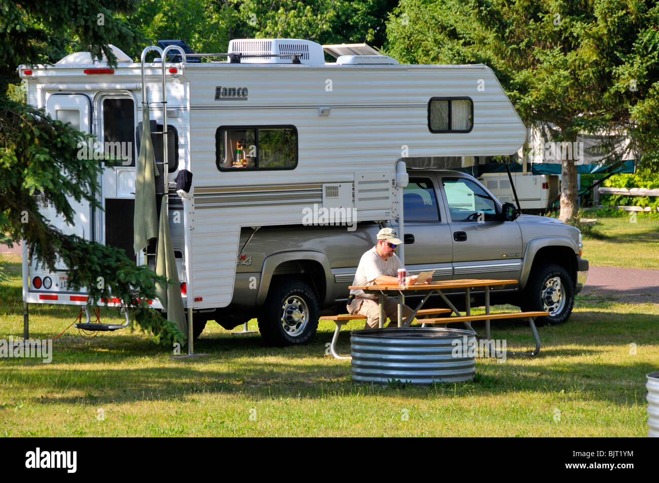 Camping at Porcupine Mountains Wilderness State Park Upper Peninsula ...
