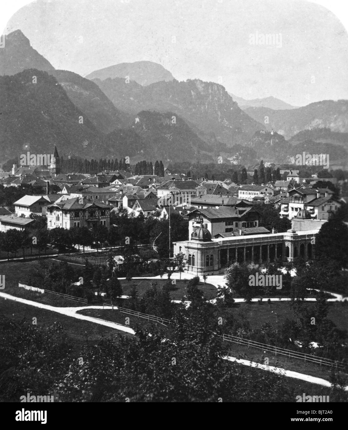 Germany bavarian town Black and White Stock Photos & Images - Alamy