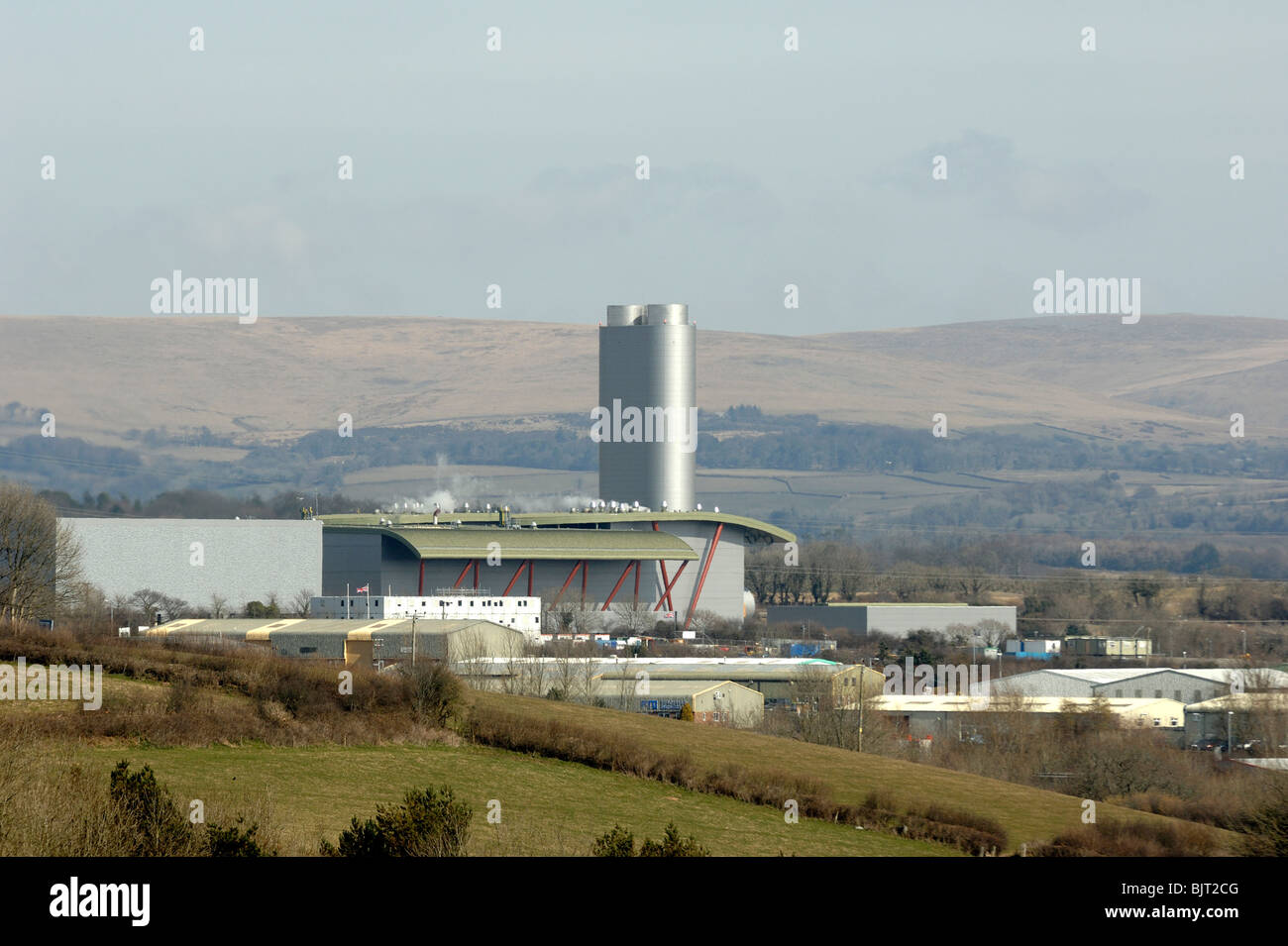 Langage gas fired power station at plympton near Plymouth Devon Stock ...