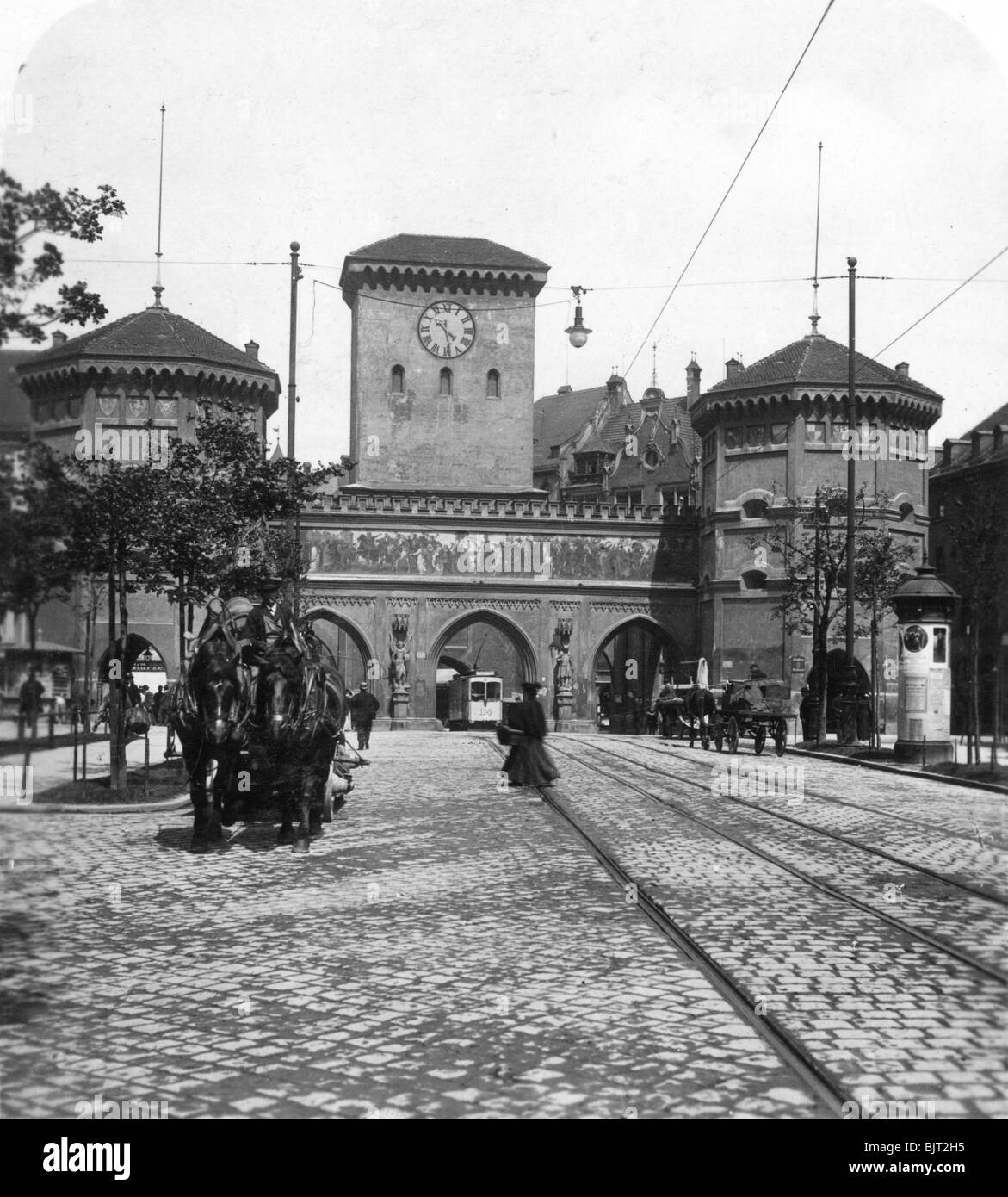 Isartor (Isar Gate), Munich, Germany, c1900s.Artist: Wurthle & Sons ...