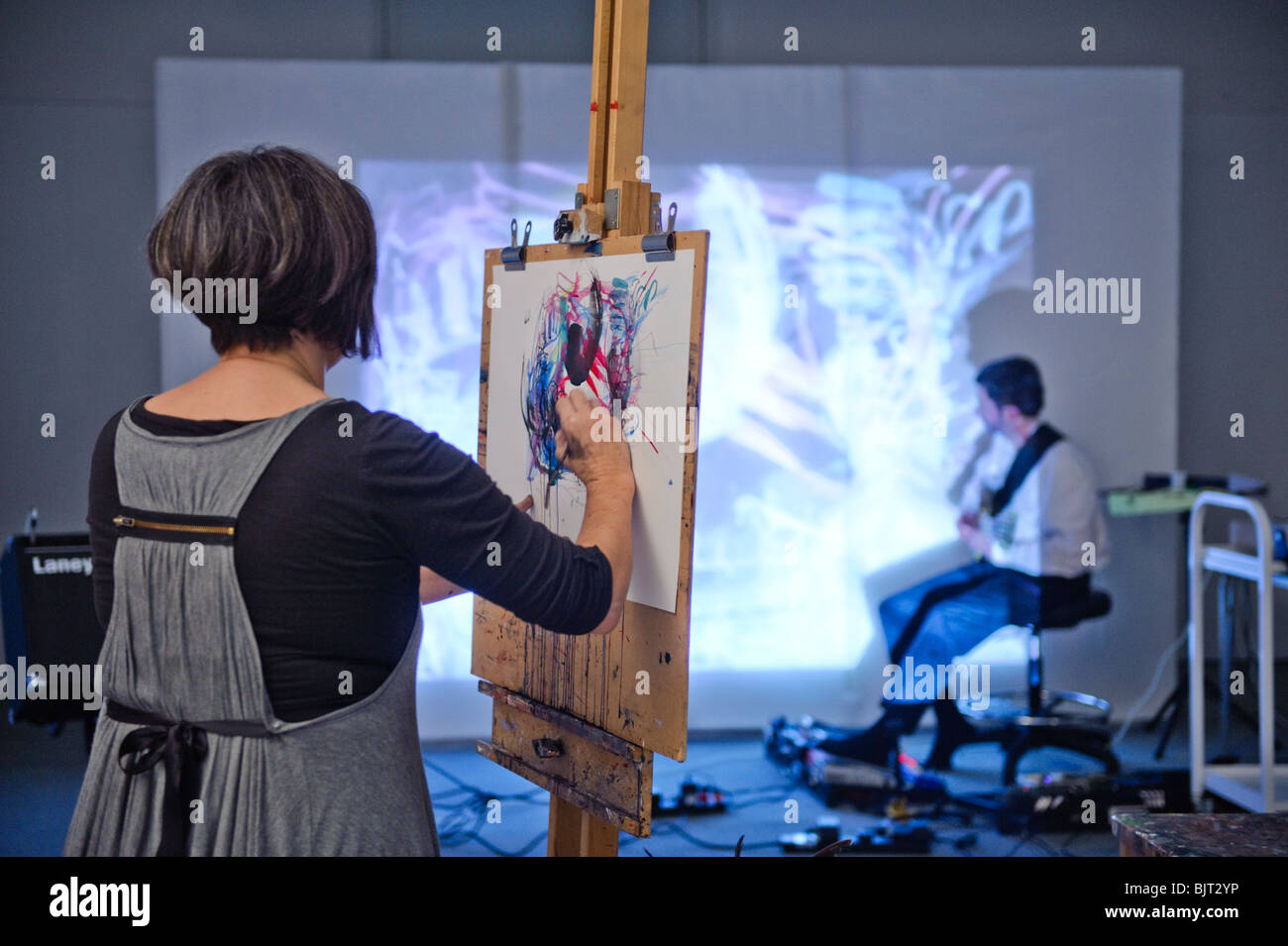 welsh artists Maria Hayes and John Harvey collaborating on a sound and ...