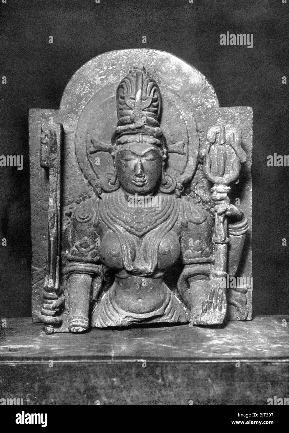Devi sculpture, Western India, c900 AD, (1929). Artist: Unknown Stock ...