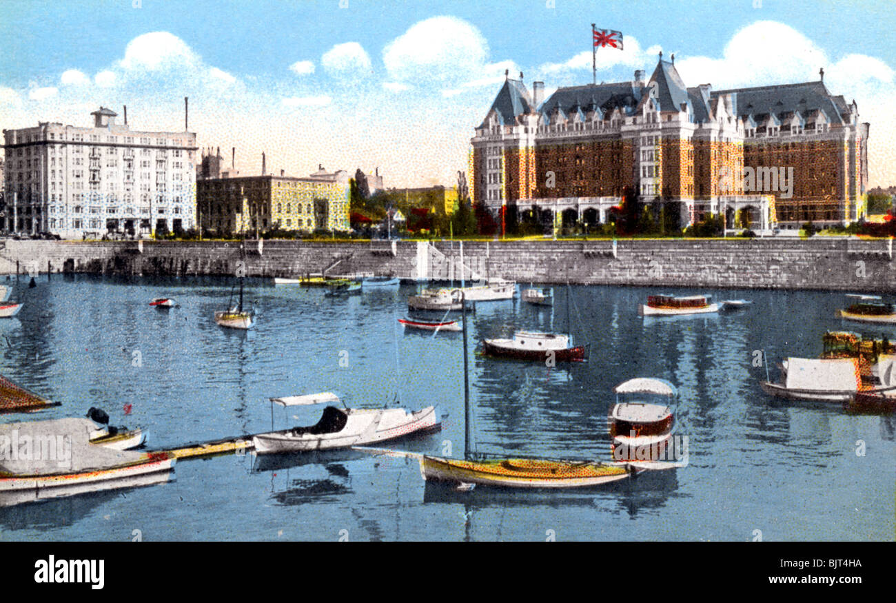 The Belmont Building, Union Club and Empress Hotel, Victoria, British ...