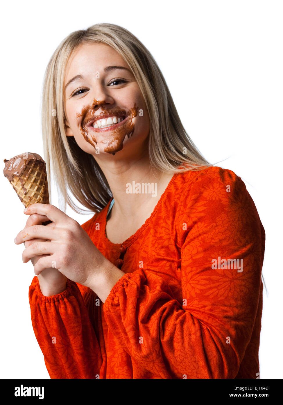 Ice Cream On Face Stock Photos & Ice Cream On Face Stock Images - Alamy
