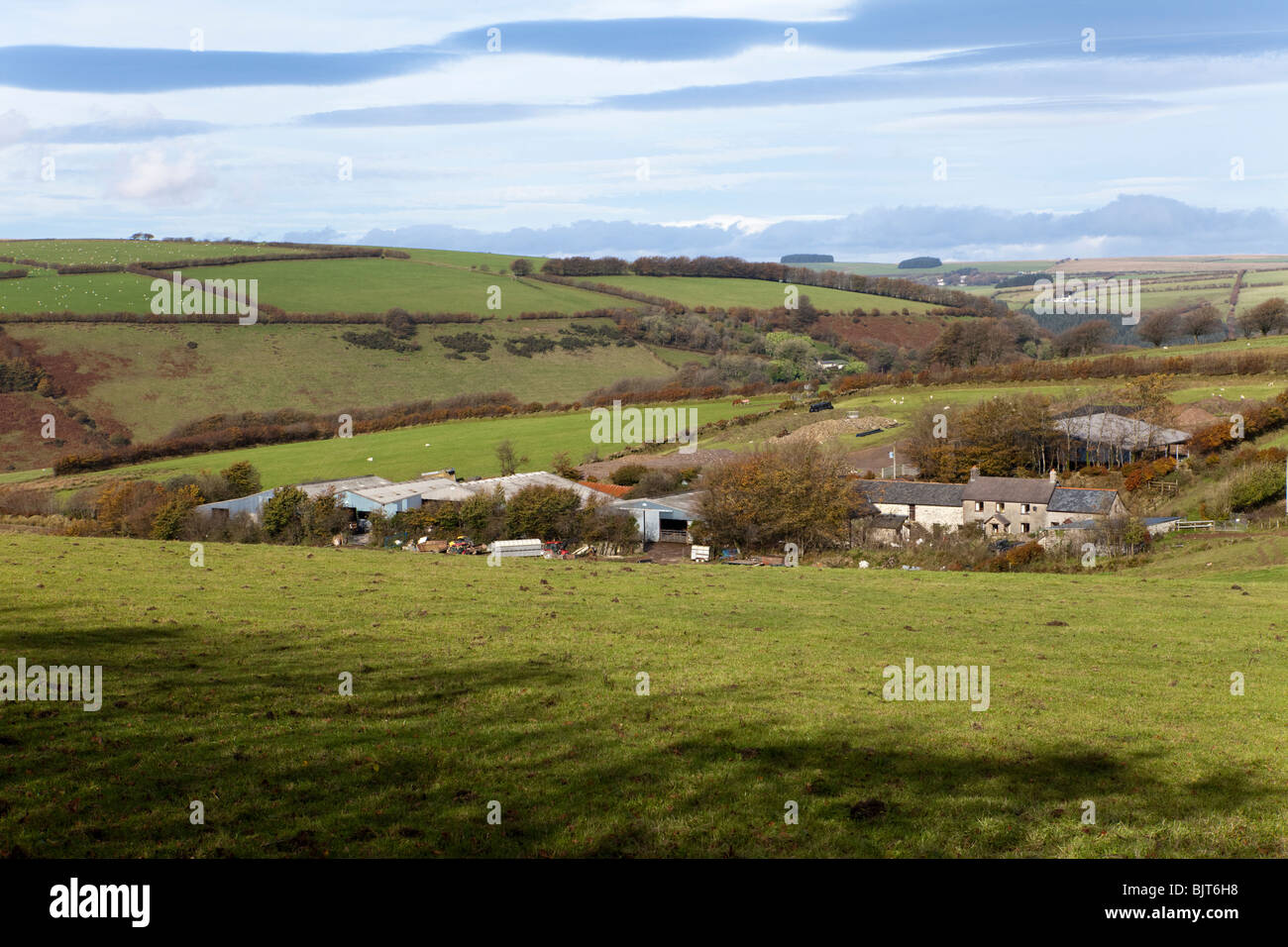 Woolcombe Farm on Exmoor, W of Withypool, Somerset Stock Photo - Alamy