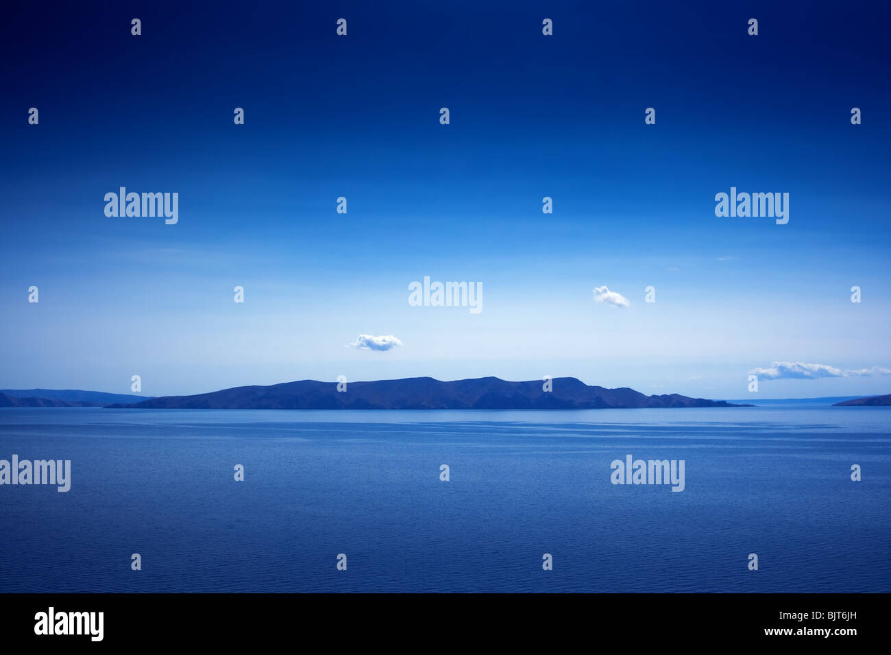 Blue sea landscape Stock Photo - Alamy