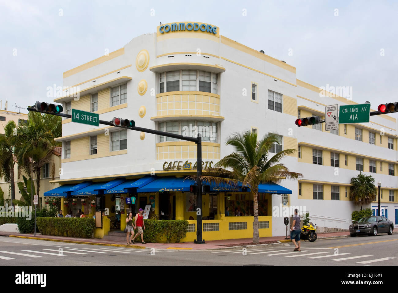 The 1936 Henry Hohauser designed art deco Commodore Hotel on Collins ...