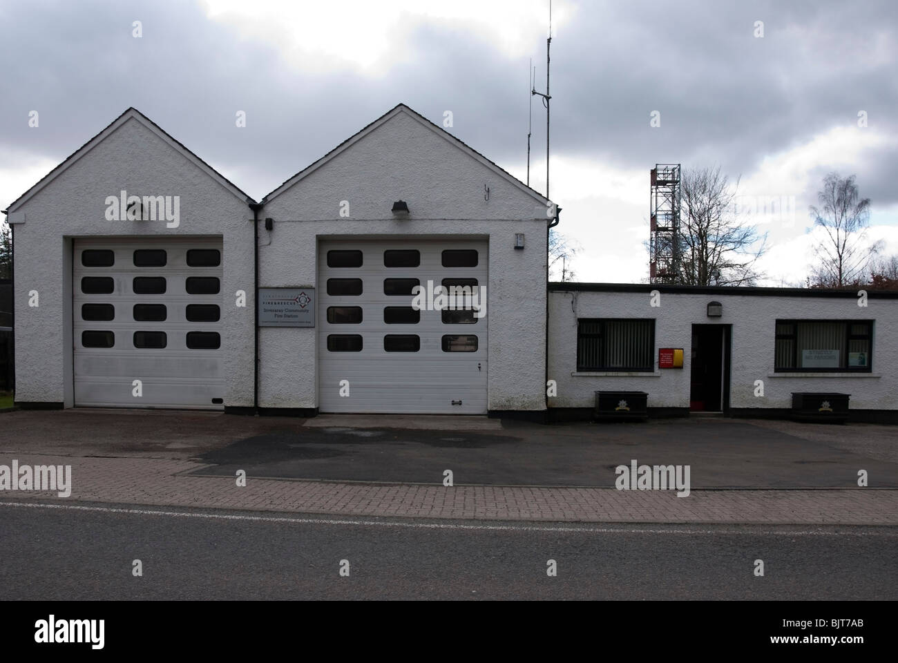 Inveraray Community Fire Station Loch Fyne Scotland Stock Photo - Alamy