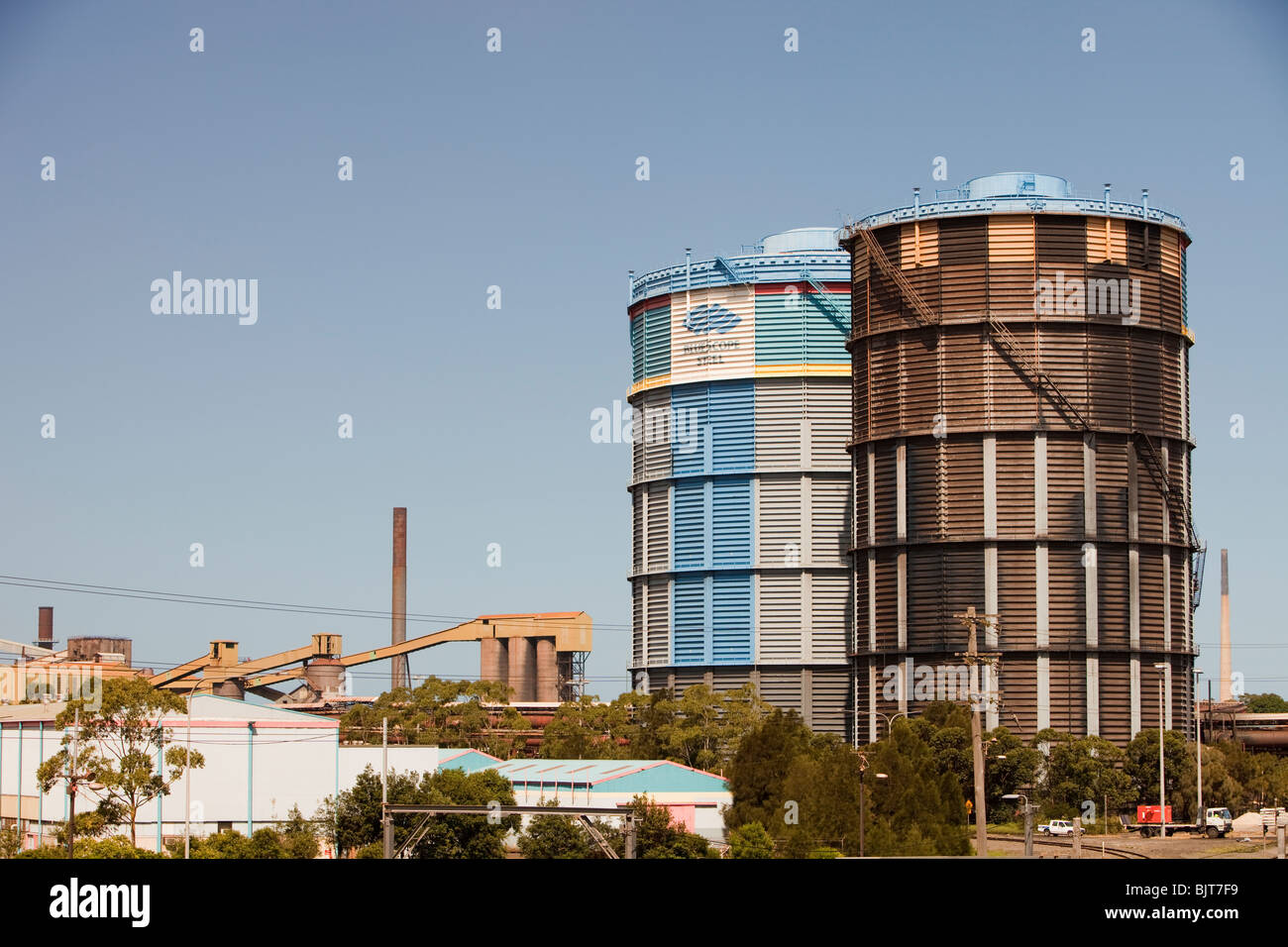 The Bluescope steel works at Port Kembla, Wollongong, Australia Stock ...