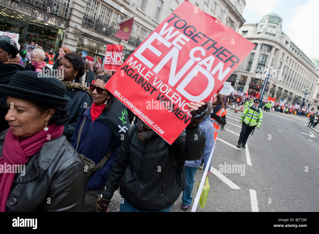 The 'Million Women Rise' campaign and march through central London was ...