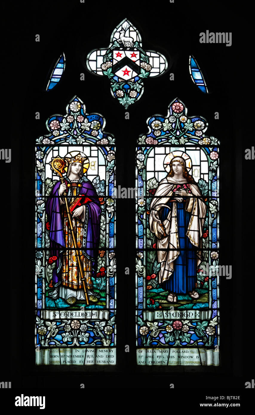 A stained glass window by William Morris & Co depicting Saints ...