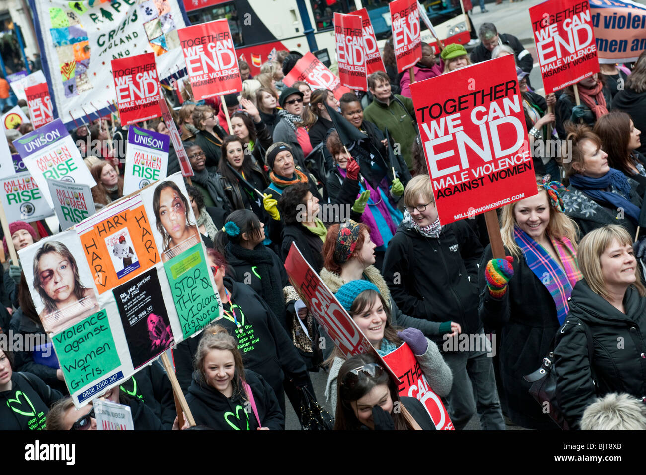 The 'Million Women Rise' campaign and march through central London was ...