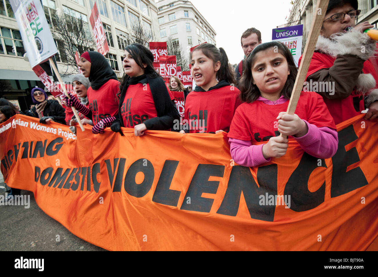 The 'Million Women Rise' campaign and march through central London was ...