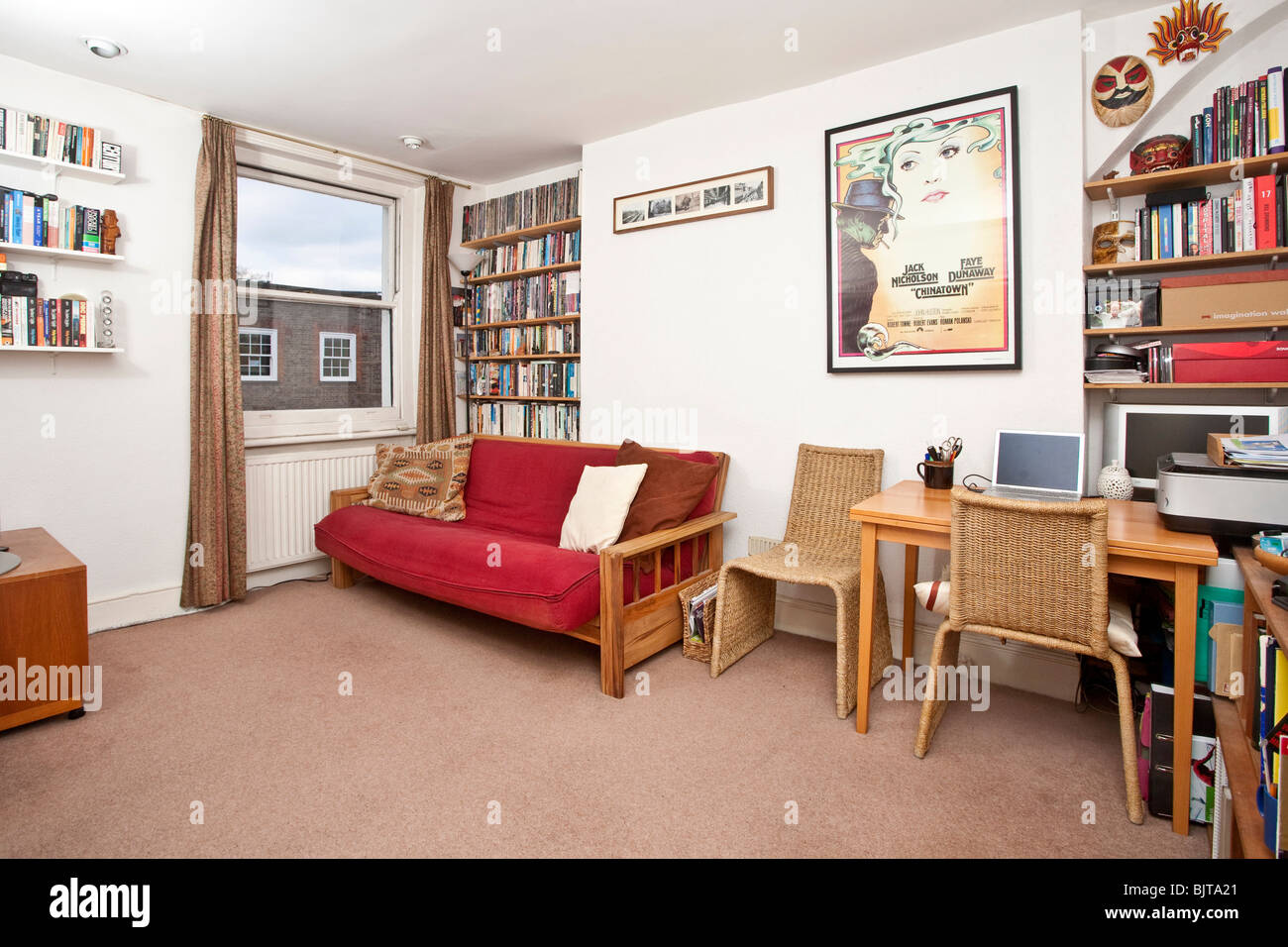 Interior of central London flat. Bloomsbury, London, England, UK Stock ...