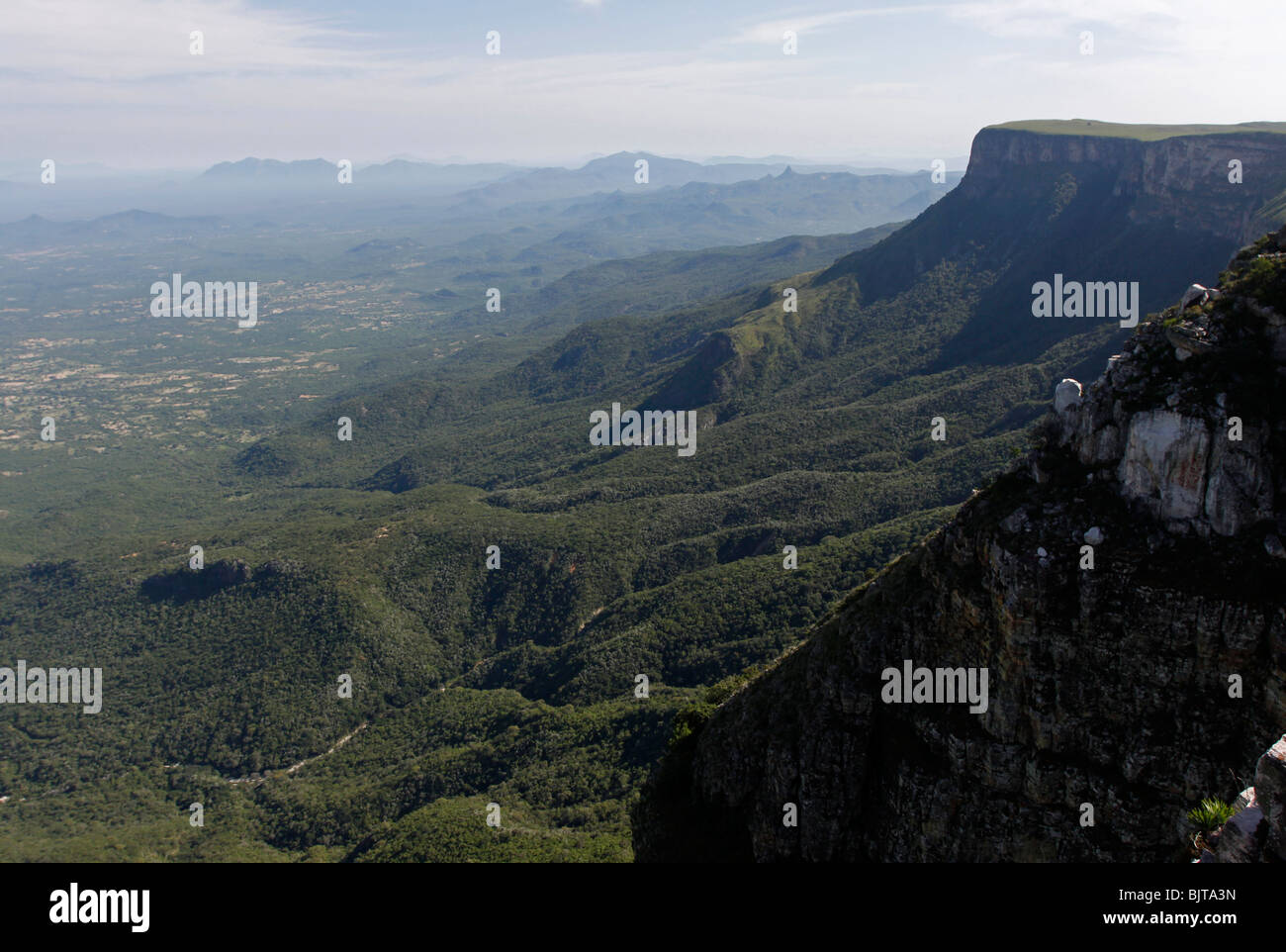 Tunda Vala. A breathtaking gorge cut out of the Chela escarpment with ...