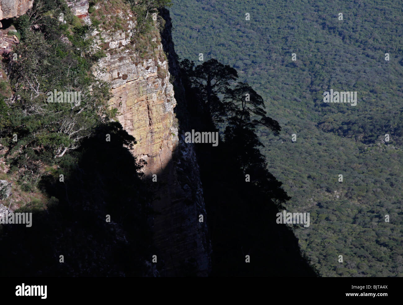 Tunda Vala. A breathtaking gorge cut out of the Chela escarpment with ...