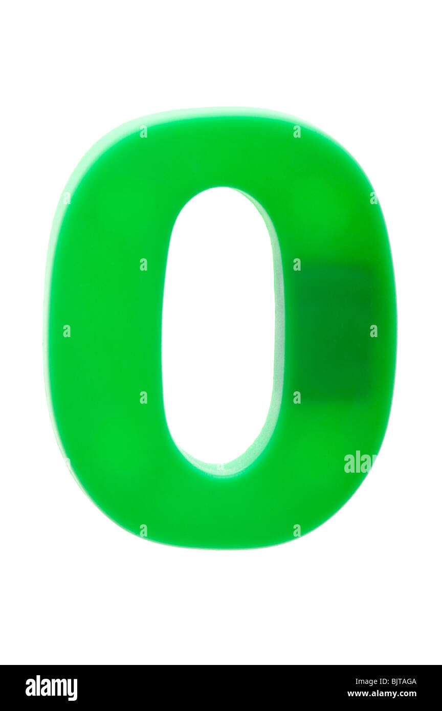 object on blue - toy plastic number zero Stock Photo - Alamy