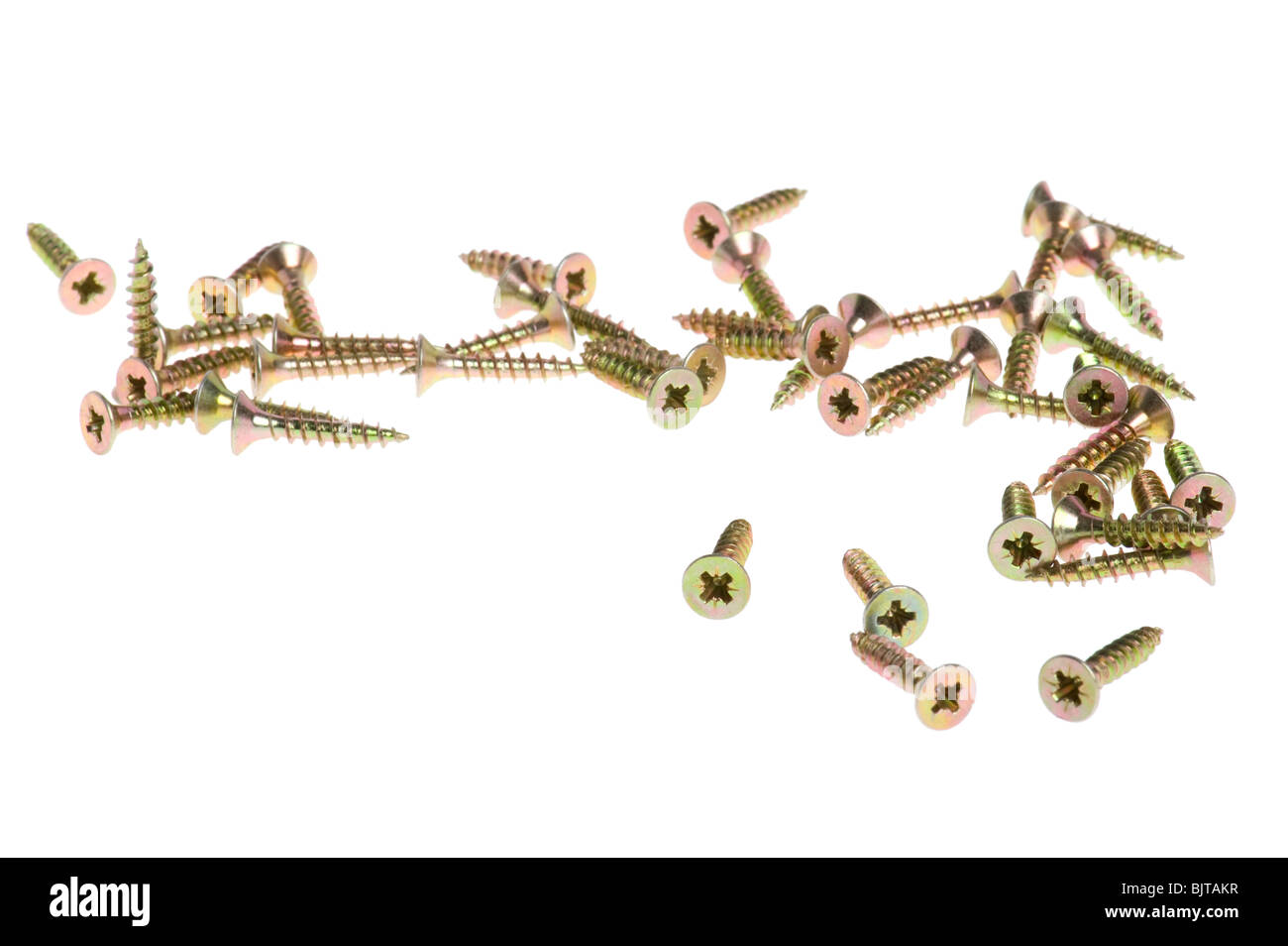 object on white - tool steel screw Stock Photo - Alamy