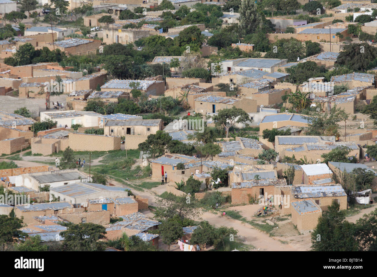 Views of barrios in Lubango city. Huila Province, Angola. Africa Stock ...