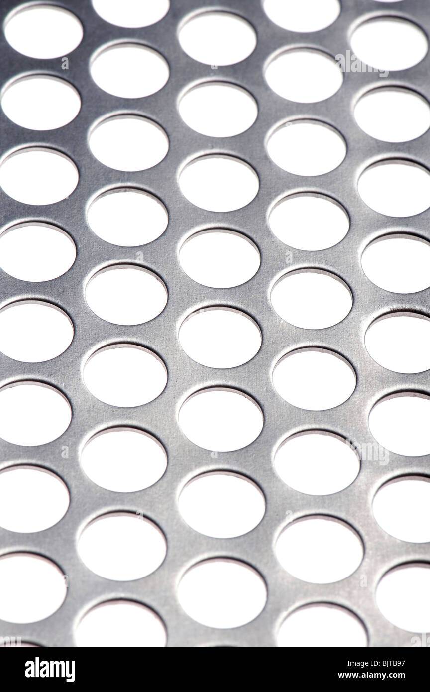 object on white - tool steel punched metal Stock Photo - Alamy