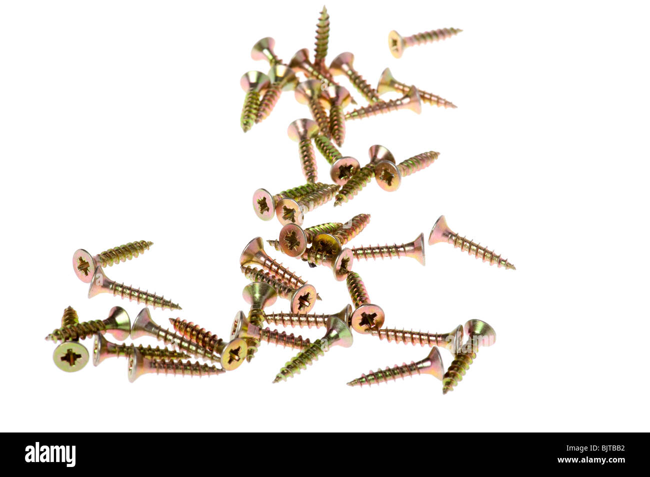 object on white - tool steel screw Stock Photo - Alamy