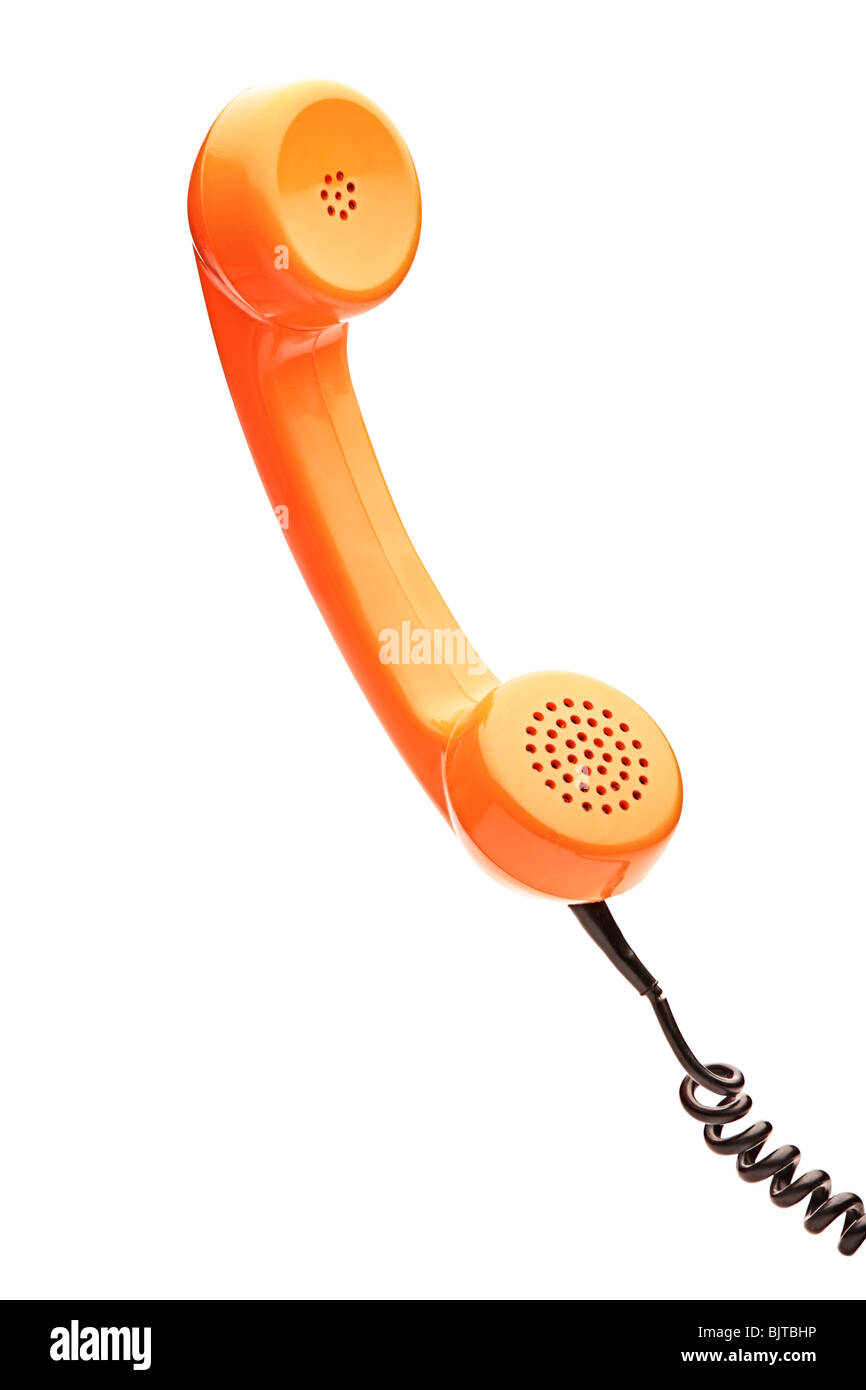 Orange telephone hi-res stock photography and images - Alamy