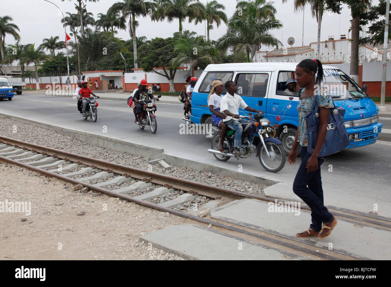 Walking across the railway hi-res stock photography and images - Alamy