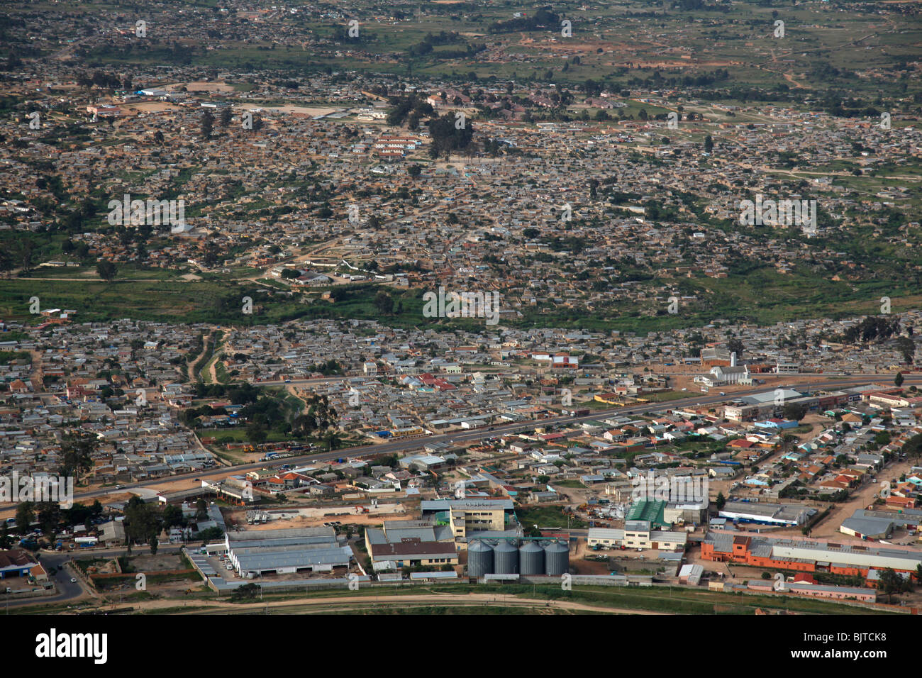 View of Lubango city from the Cristo Rei statue, Huila province, Angola ...