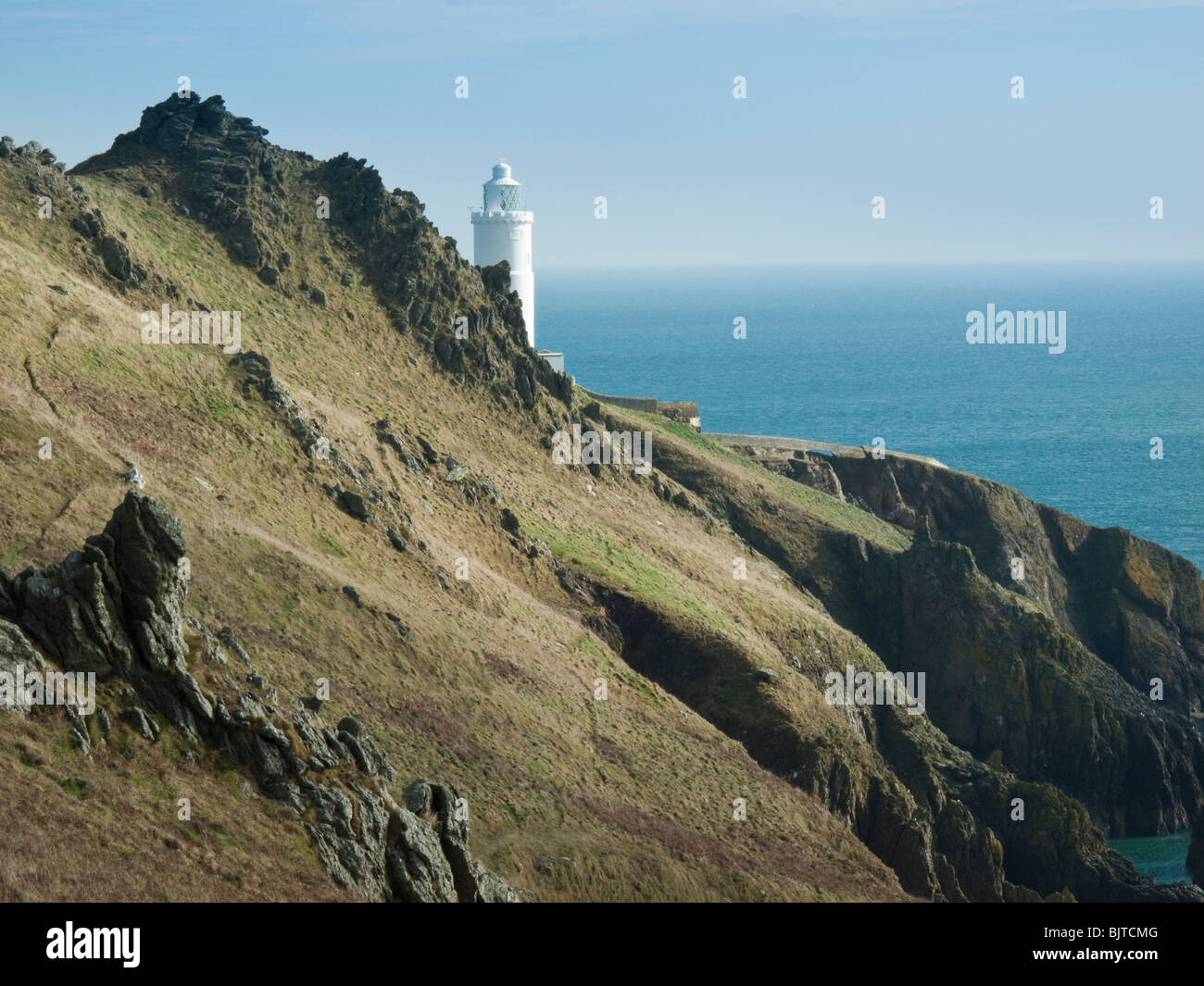 Start Point lighthouse in south Devon Stock Photo - Alamy