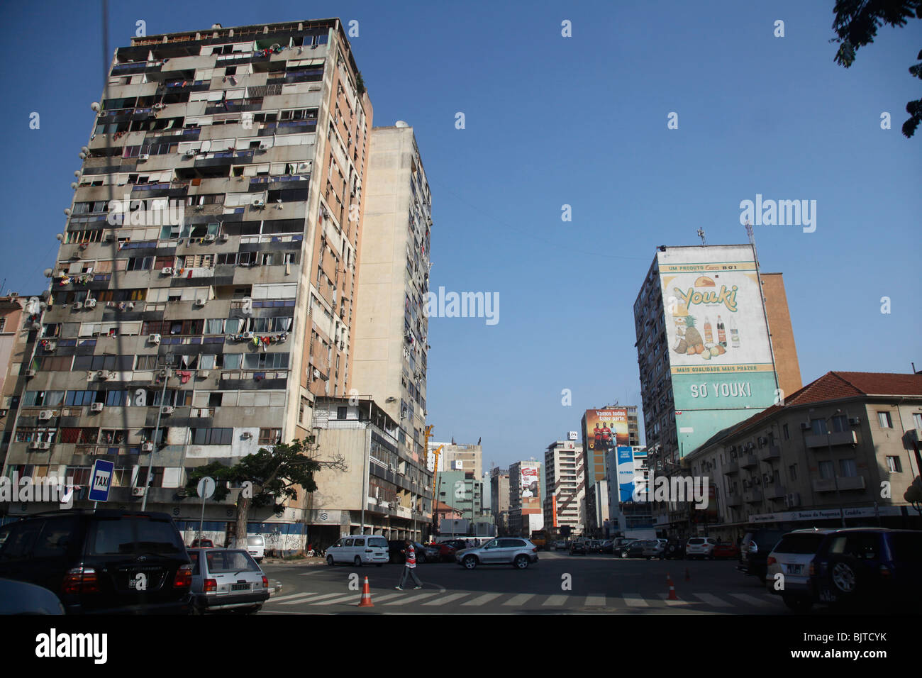 Old and new buildings make up Angola's capital city, Luanda Stock Photo ...