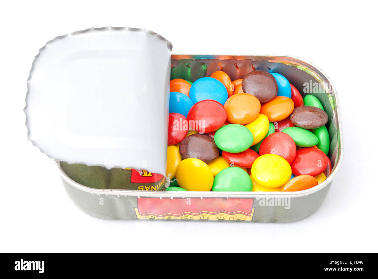 tin with candy Stock Photo - Alamy