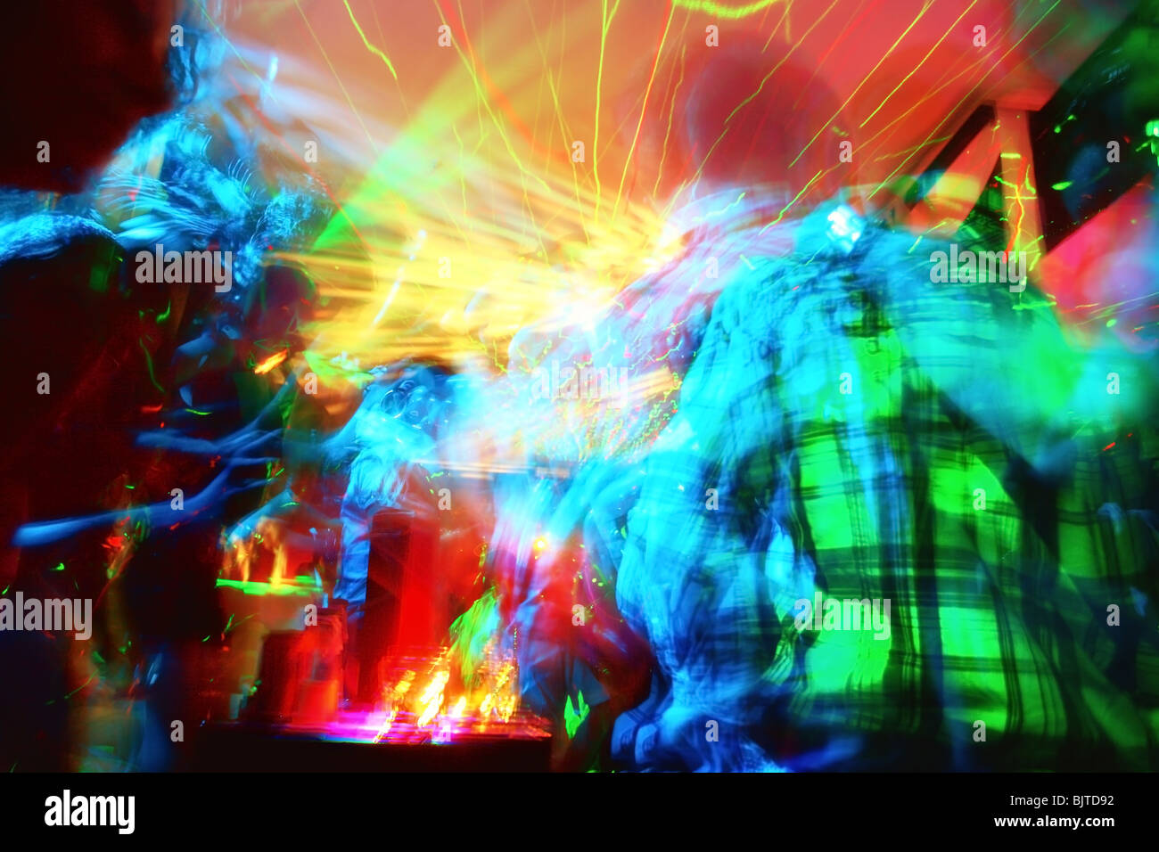 discotheque party, abstract colors Stock Photo - Alamy