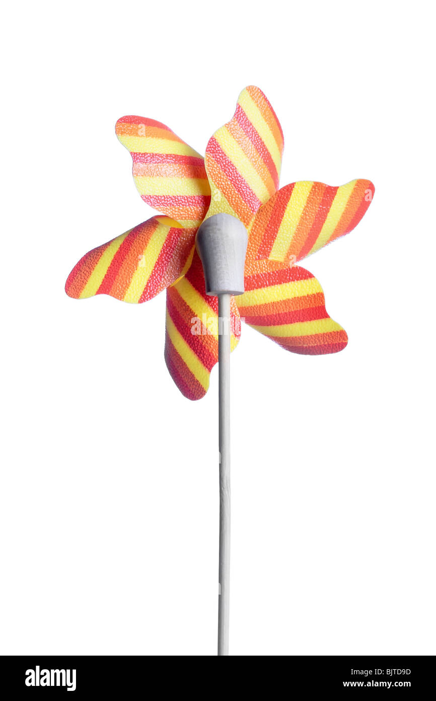colorful children's pinwheel, isolated on white background Stock Photo ...