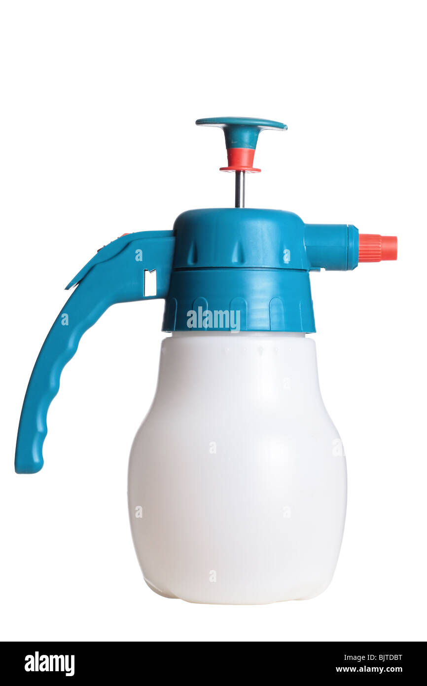 blue water sprinkler, isolated on white background Stock Photo - Alamy