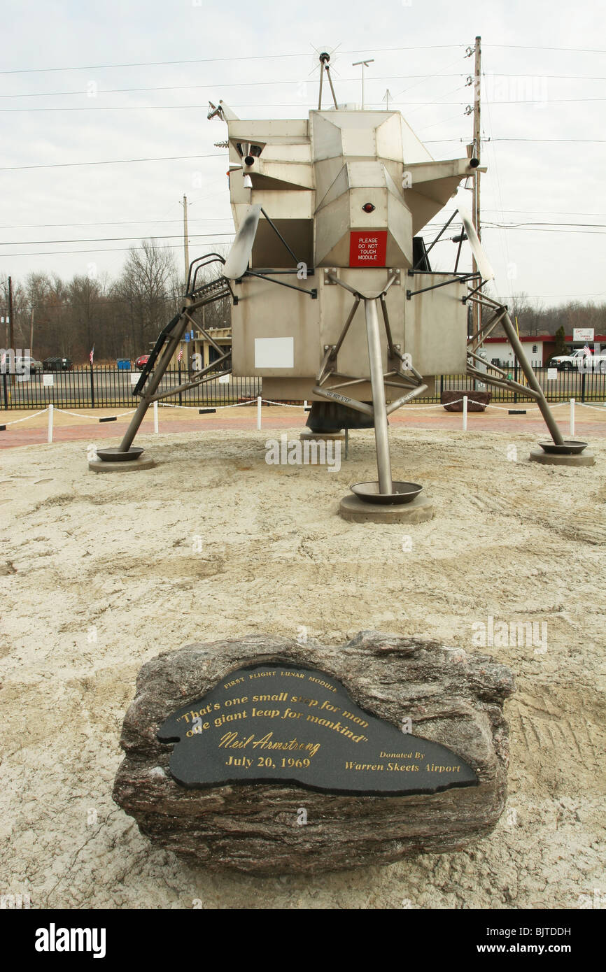 Neil Armstrong Lunar Lander. A half scale model of the Apollo 11 Lunar ...