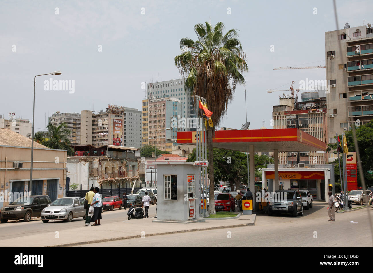 Sonagol Petrol Station. Baixa - downtown Luanda. Angola. Africa ...