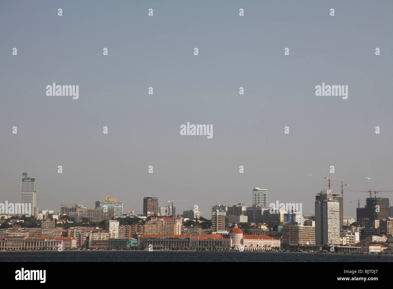 City view of the capitals skyline and Marginal. Luanda. Angola. Africa ...
