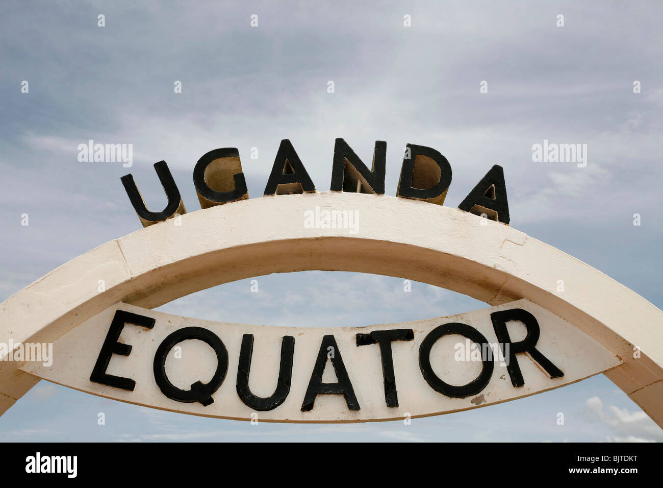 Equator sign uganda africa hi-res stock photography and images - Alamy