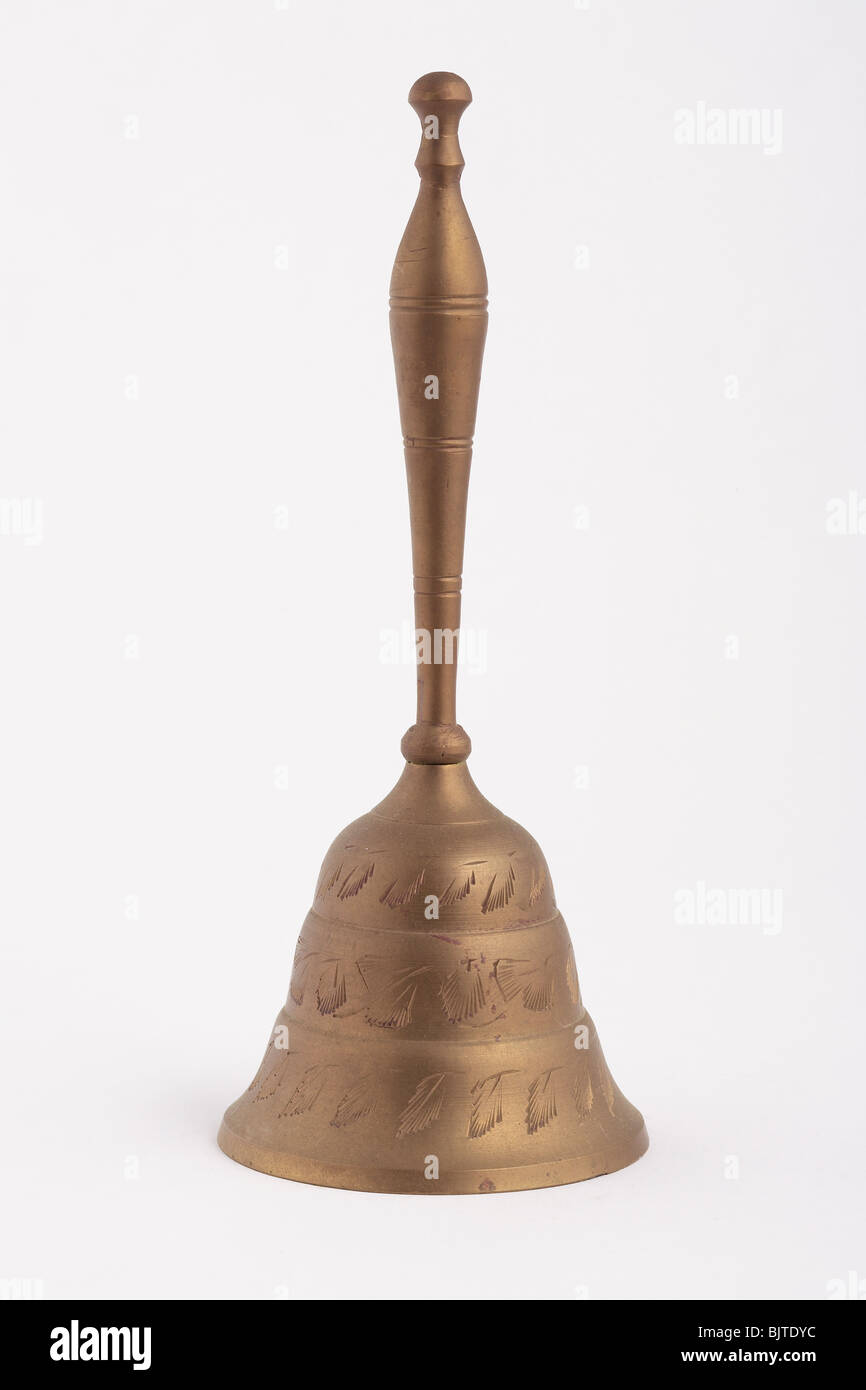 Long Handled Metal Bell Stock Photo - Alamy
