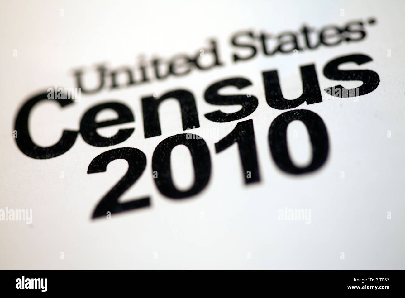 2010 Census Form Stock Photo - Alamy