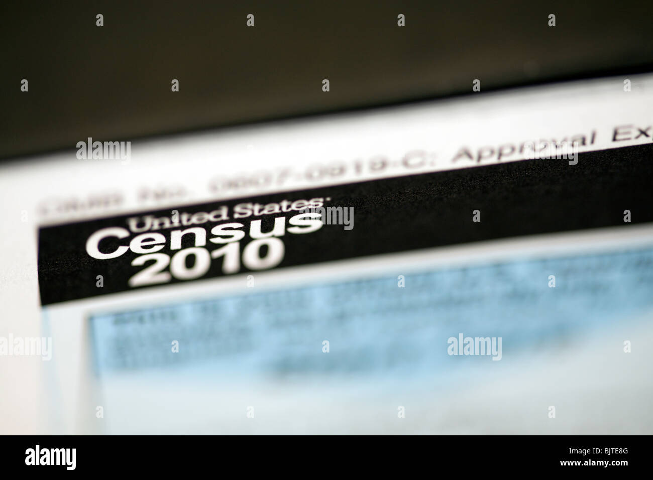 2010 Census Forms Stock Photo - Alamy