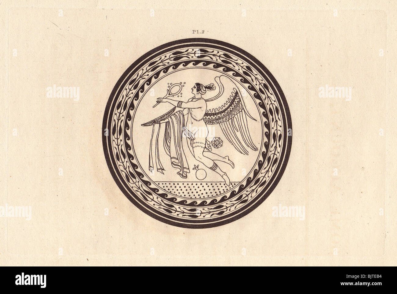 A winged androgynous genius of Apollo, who presides over augury ...