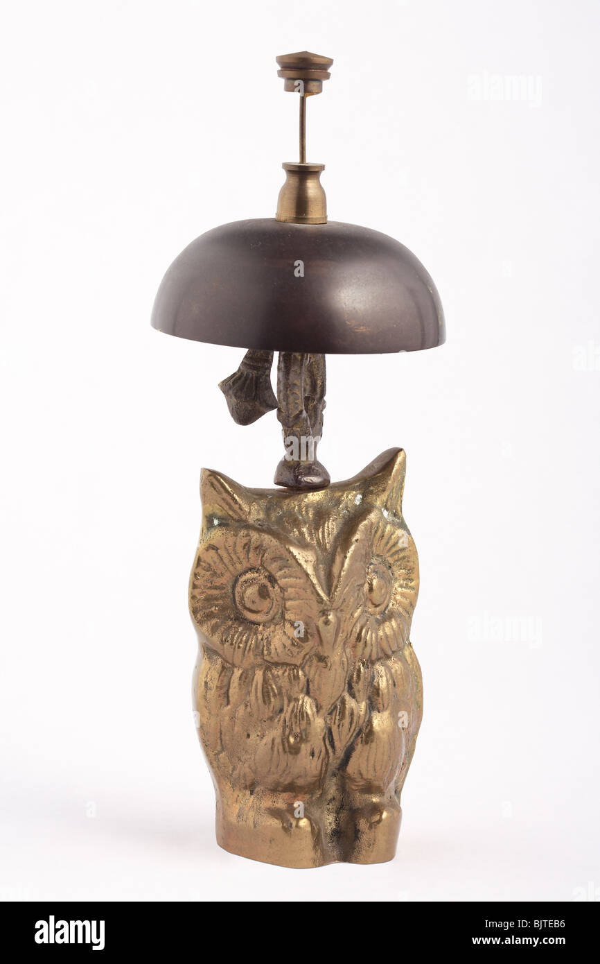 Antique owl Tap Bell Stock Photo - Alamy