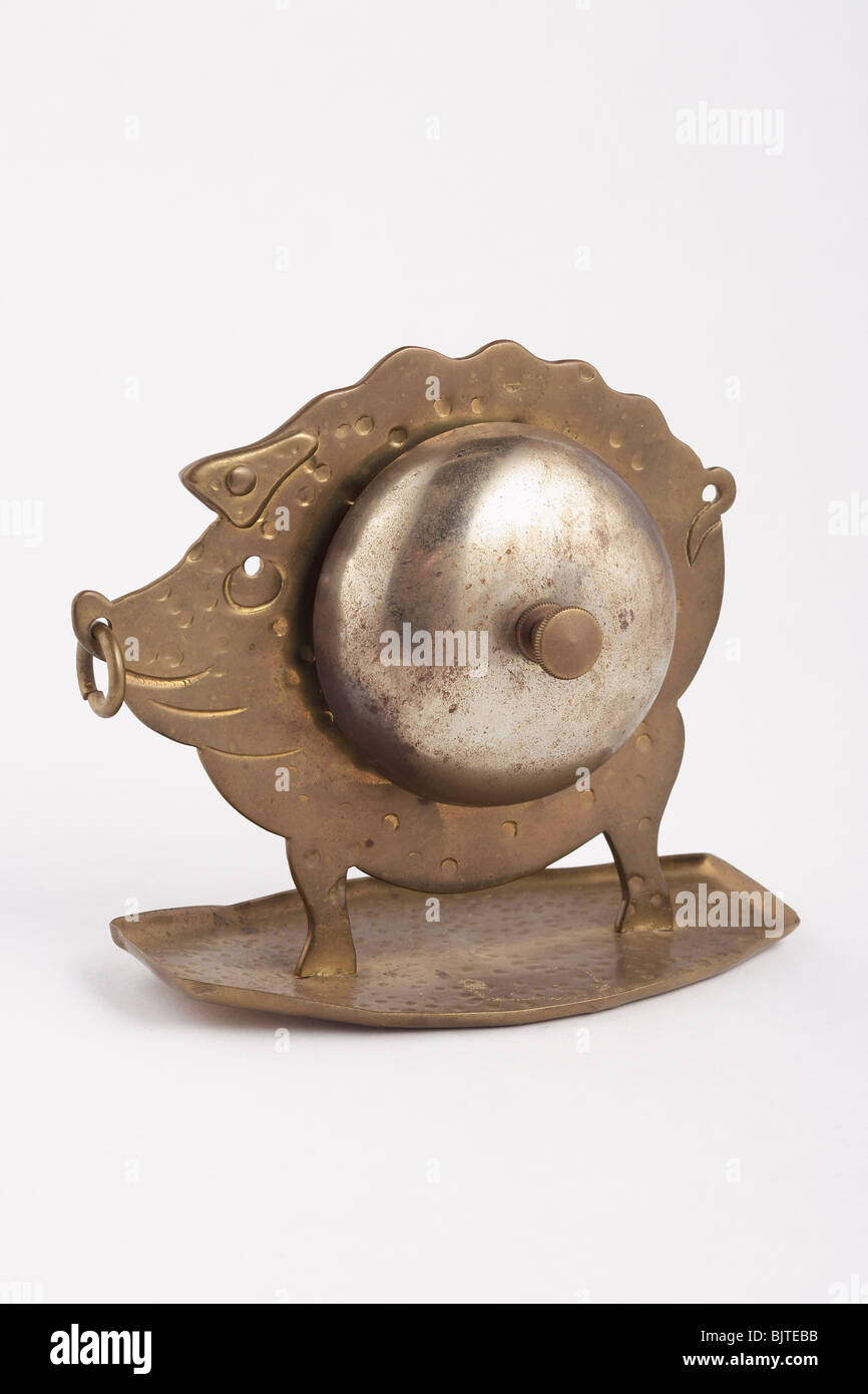 Antique pig Tap Bell Stock Photo - Alamy