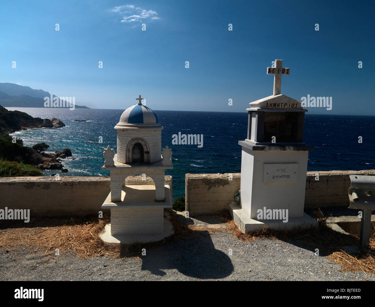 Greek orthodox roadside shrine hi-res stock photography and images - Alamy