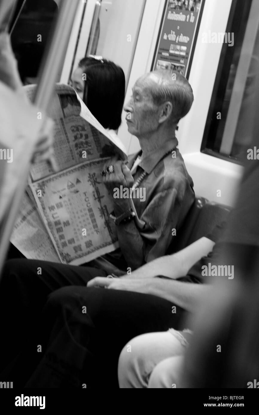 Bangkok subway thailand Black and White Stock Photos & Images - Alamy