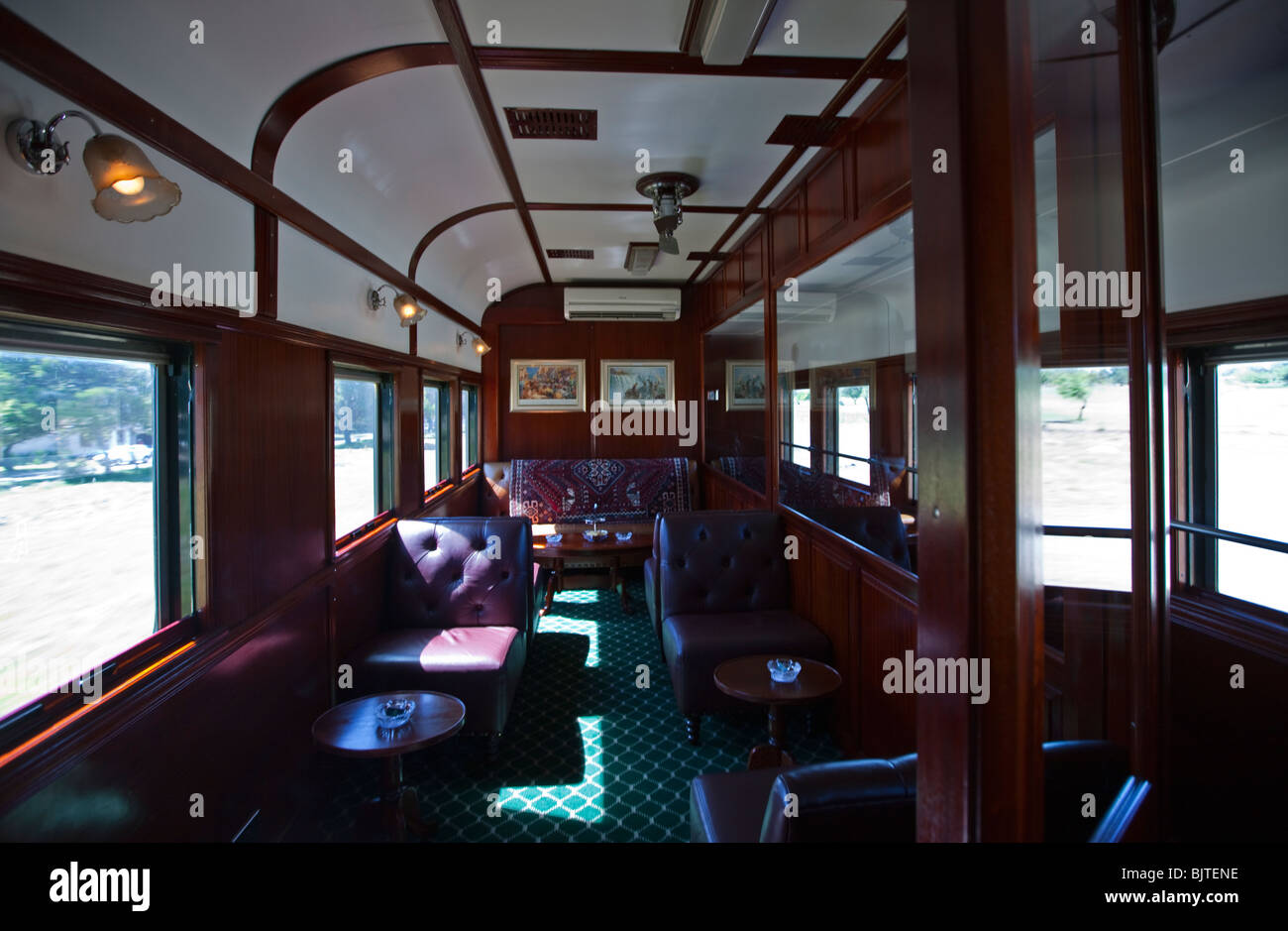 South Africa, the Rovos Rail luxury train travelling between Cape Town ...