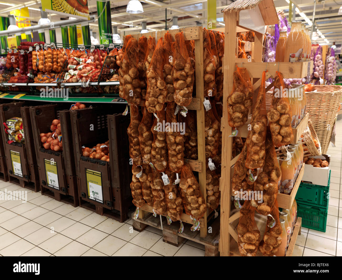 Calais France Cite Europe Shopping Centre Carrefour Supermarket Garlic ...